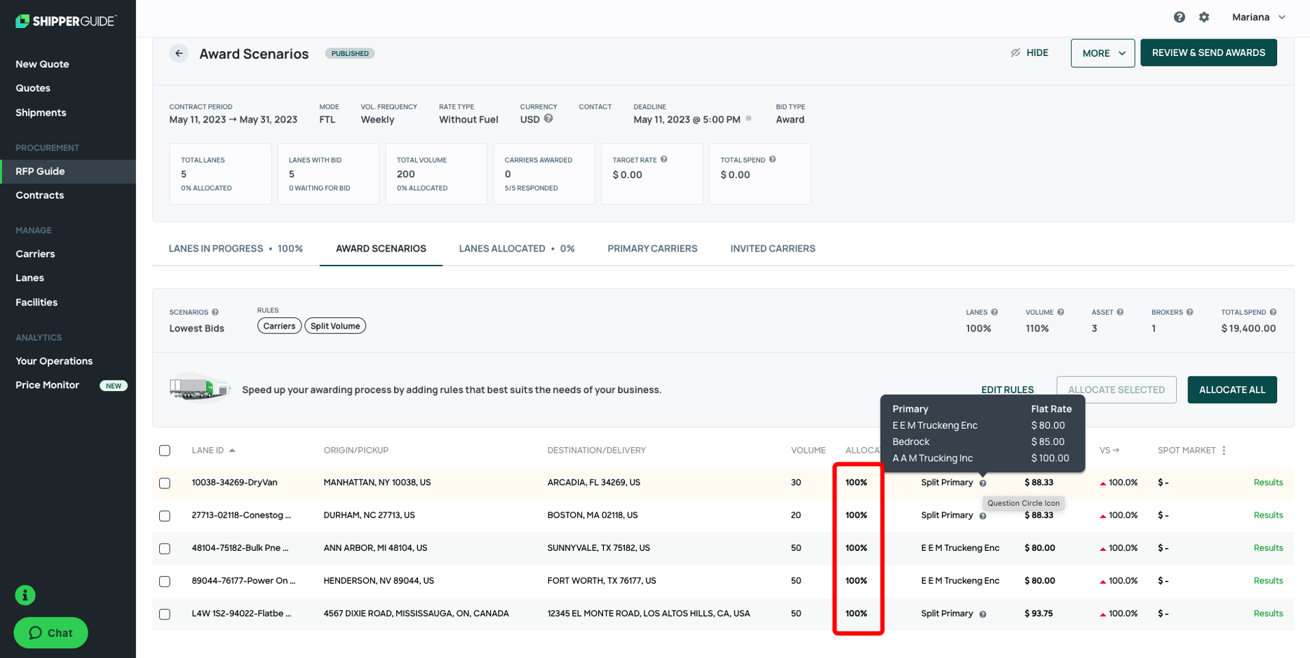 Find the Optimal Award Scenario for your RFPs with New Feature in ...