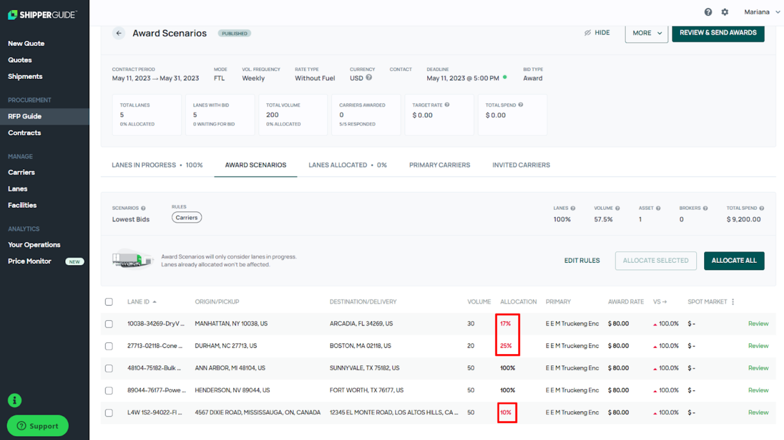 Find the Optimal Award Scenario for your RFPs with New Feature in ...